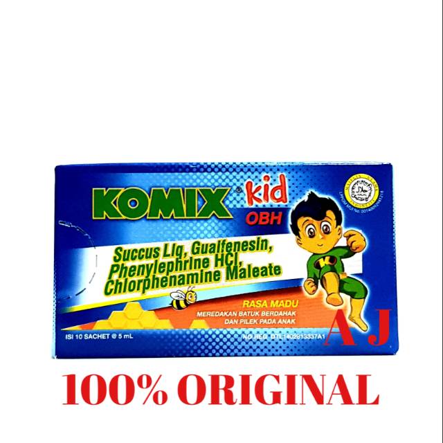 Jual Komix Kid OBH (Rasa Madu) Isi 10 Sachet - Obat Batuk Berdahak dan ...