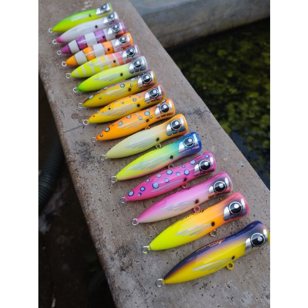 Jual MINI POPPER 10GR HANDMADE BAHAN KAYU kromoe lure | Shopee Indonesia