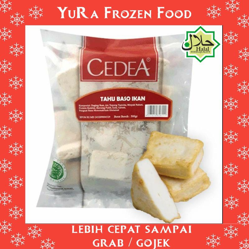 Jual Ikan Olahan CEDEA Tahu Baso Ikan 500gr Makanan Halal Enak Yura ...