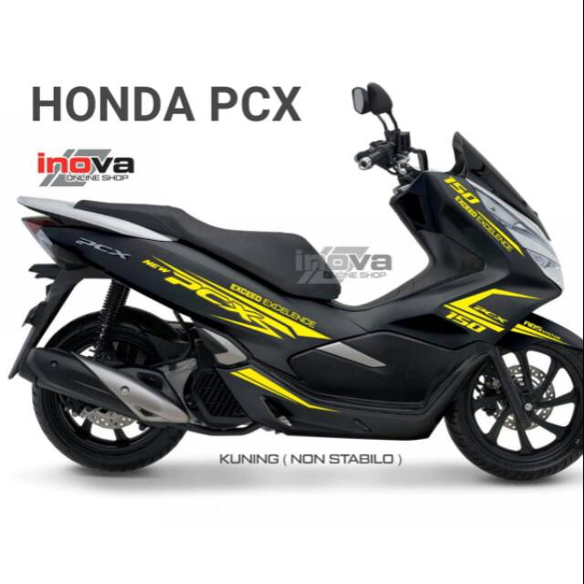 Jual Sticker Cutting Honda PCX Kuning | Shopee Indonesia