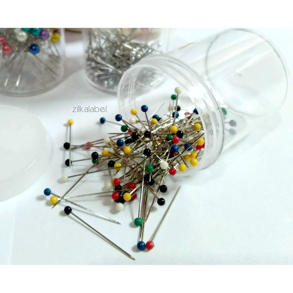 Jual JARUM PENTUL Pastel Besar Nemoto, Kecil Mini Newey, Wijen Silver ...