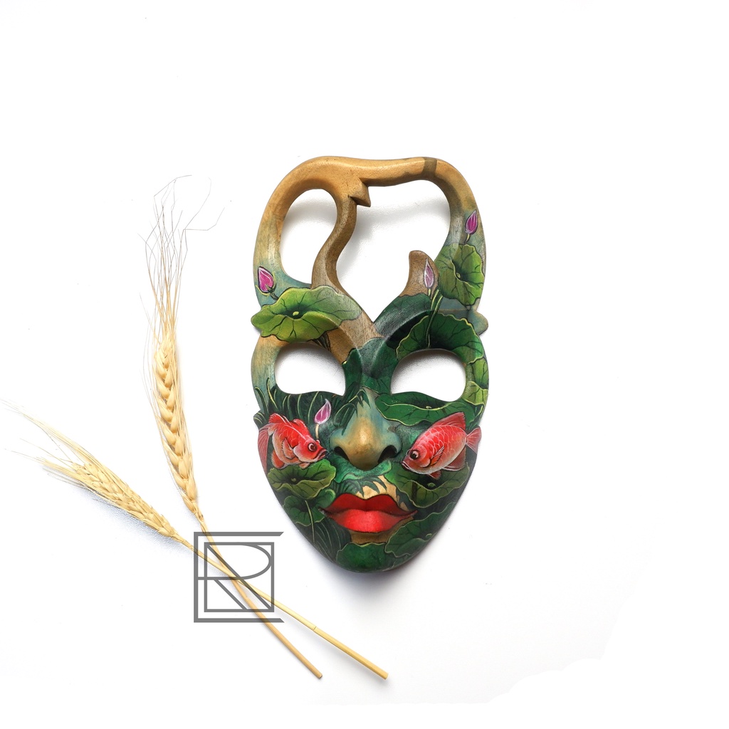 Jual Topeng Lukis Souvenir Khas Bali / Topeng Kayu | Shopee Indonesia