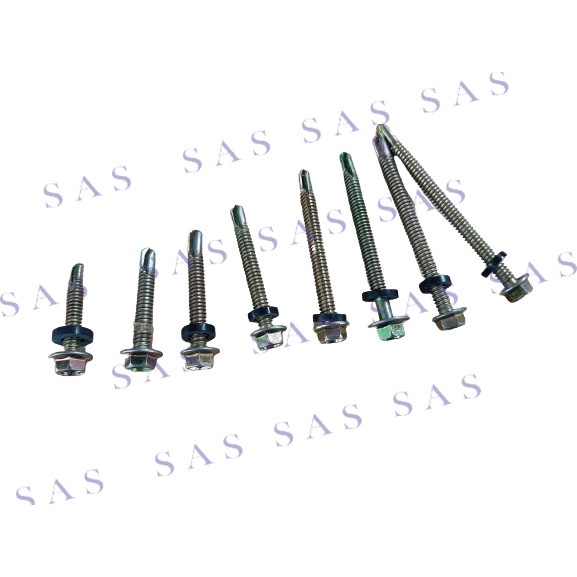 Jual OLS Baut ruping/roofing/skrup sekrup 12 x 65 /self drilling 6.5 cm ...