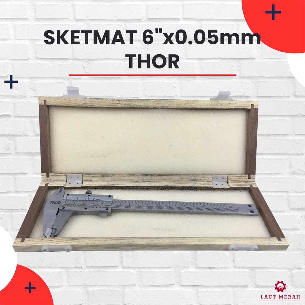 Jual THOR Sigmat Besi Manual / Vernier Caliper / Jangka sorong Manual 6 inch | Shopee Indonesia