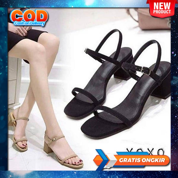 Jual Hak Heels Wanita Import Kekinian Ip 25 High Mewah Tahu 5Cm Sandal ...