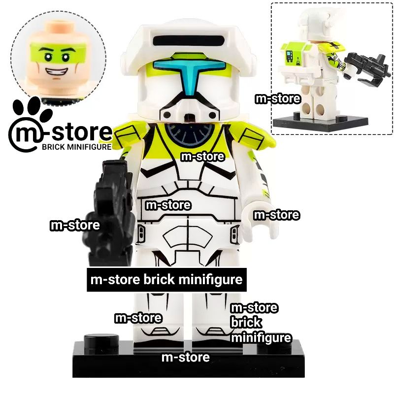 Jual brick star wars clone green commando mini toy figure | Shopee ...