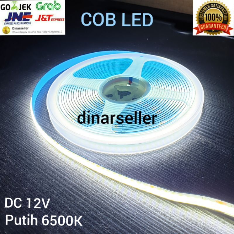 Jual LED STRIP COB LED 352 LED /m LED DC12V PANJANG 5 METER | Shopee ...
