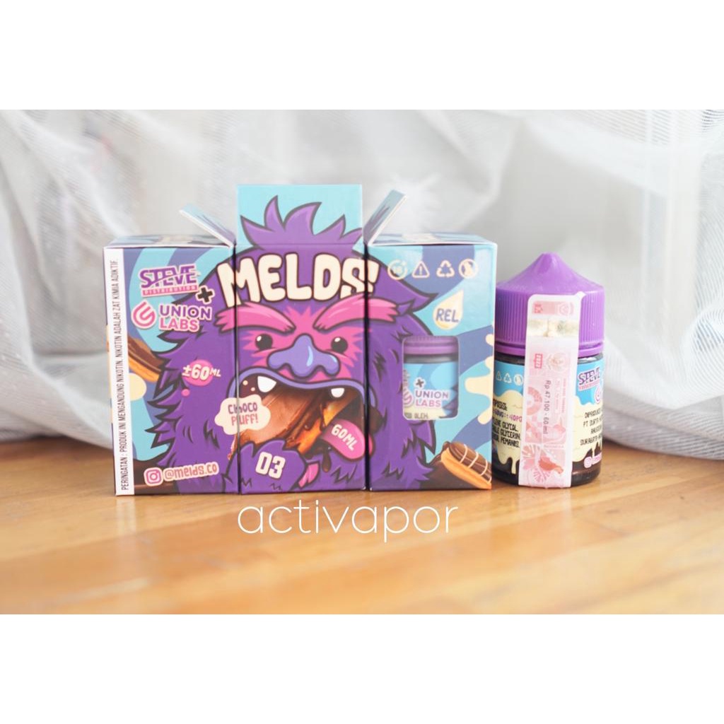 Jual MELDS Choco Puff 3mg 7mg 60ml Liquid Vape Kue Soes Coklat Vapor ...