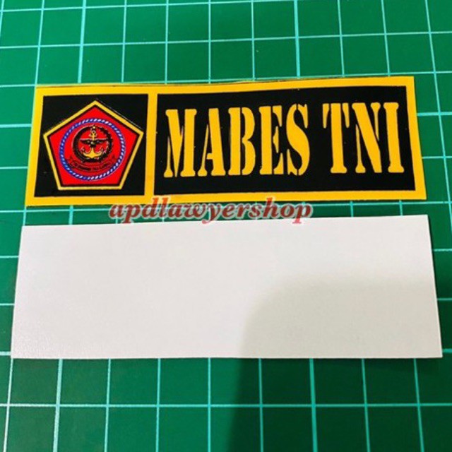 Jual Stiker Tempelan Sticker MABES TNI Vnyl Emboss Timbul 8.6cm x 2.8cm ...