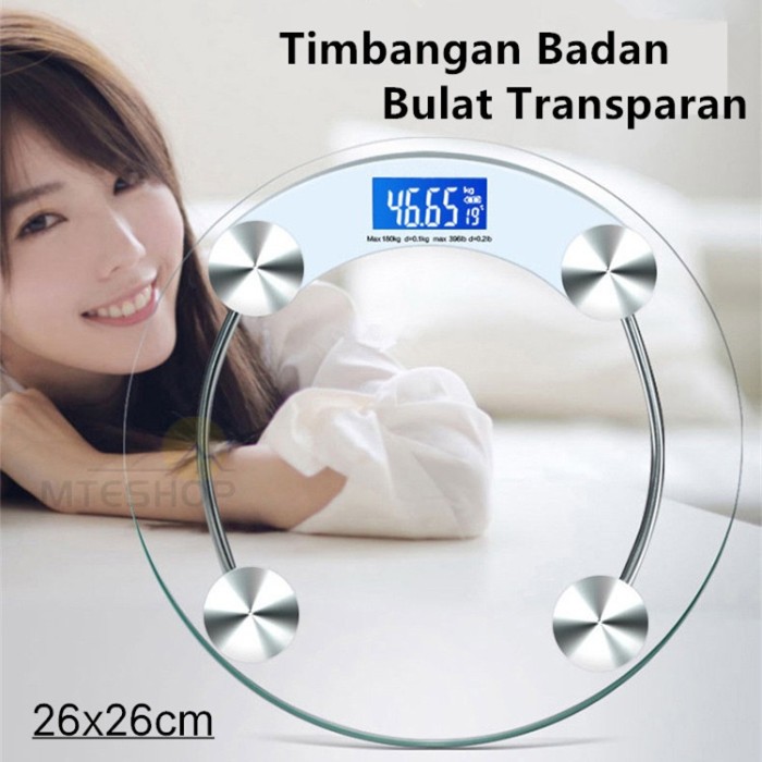 Jual utGFS0 Timbangan Badan Digital Transparan/Timbangan Berat Badan ...