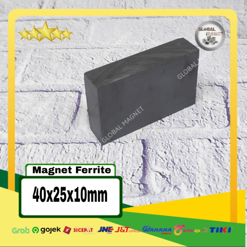 Jual MAGNET FERRITE / MAGNET PERSEGI 40x25x10mm | Shopee Indonesia