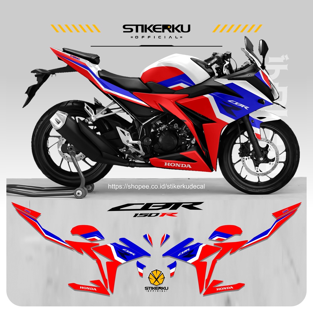 Jual STRIPING CBR 150R FACELIFT / DECAL STIKET SEMIFULL BODY MOTOR ...