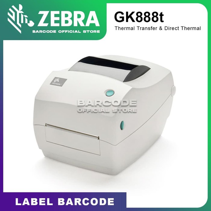 Jual Zebra GK888t Printer Barcode 2in1 - Thermal Transfer & Direct ...