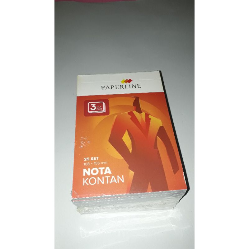 Jual Nota kontan rangkap 3/ K3 paperline harga 10 buku atau 1 pack ...