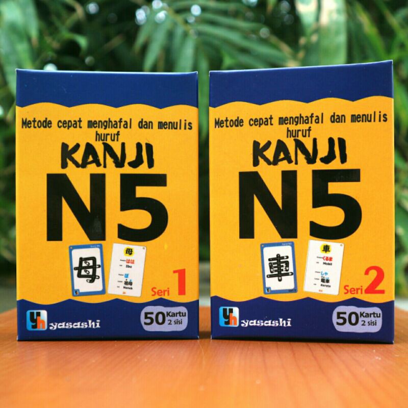 Jual Paket Flashcard Kanji N5 Bahasa Jepang seri 1 & 2 | Shopee Indonesia
