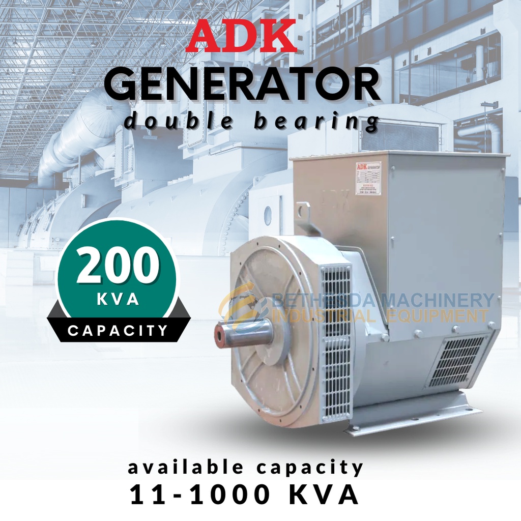 Jual Generator/Dinamo 140 160 200 KVA. alternator genset double bearing ...