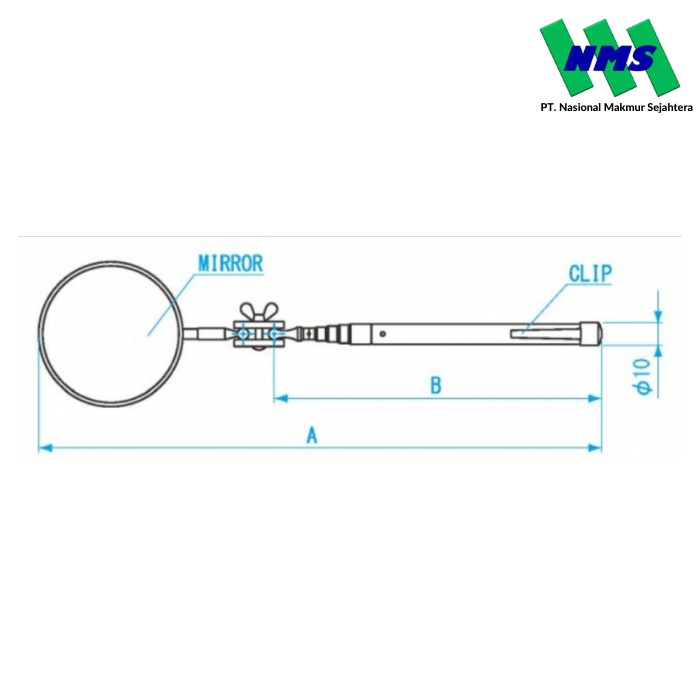 Jual Telescoping Magnifying Inspection Mirror IMTR-50K | Shopee Indonesia