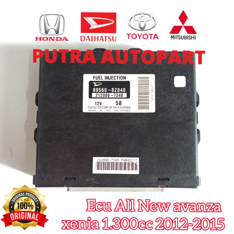Jual ecu all new avanza xenia 1300cc 2012-2015 89560-BZ840 original ...