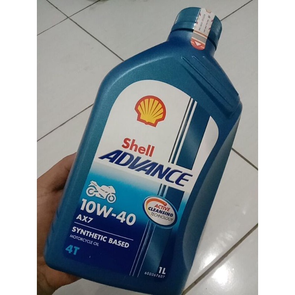 Jual OLI MESIN SHELL ADVANCE 4T 10W-40 AX7 SYNTHETIC BASED 1 LITER | Shopee Indonesia