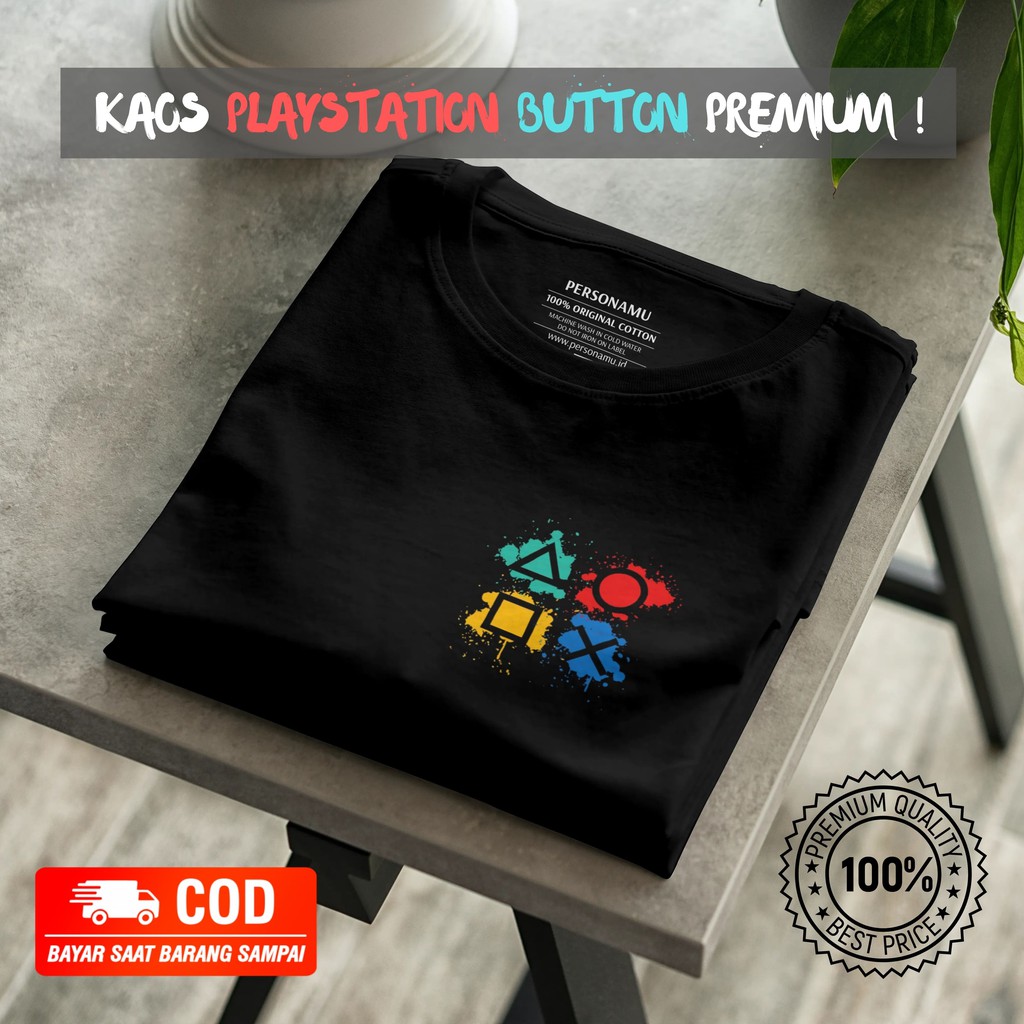 Jual Kaos Colorful Playstation Button - Baju Seri Game | Shopee Indonesia
