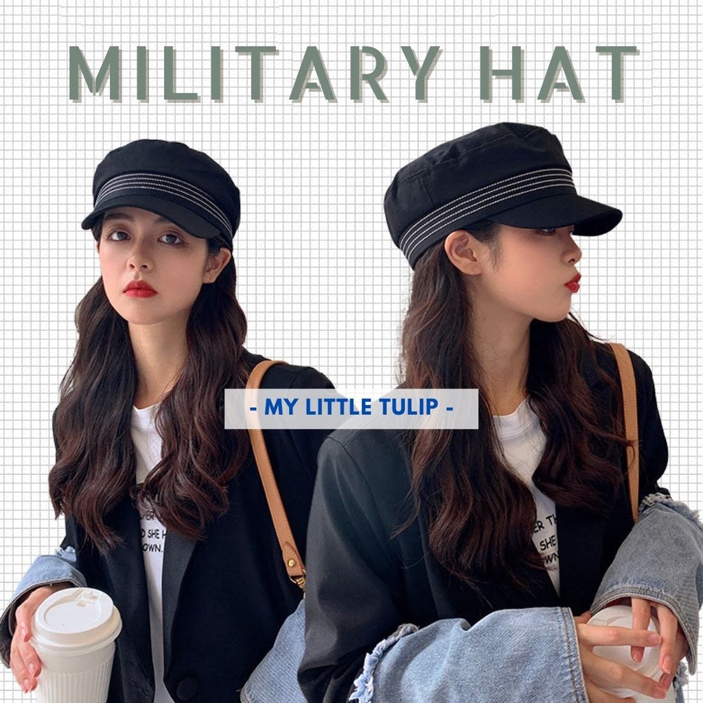 Jual Topi Military Pria Wanita Fashion Hat Topi Komando Keren Cowok ...