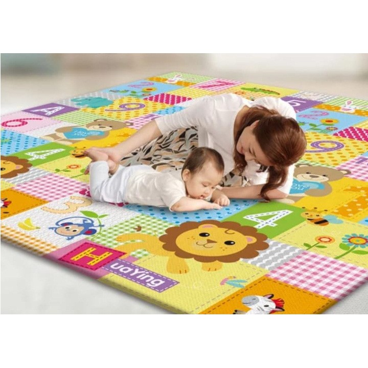 Jual Karpet Bayi Tebal 1cm Baby Playmat Alas Bermain Belajar Jalan 1 Cm ...