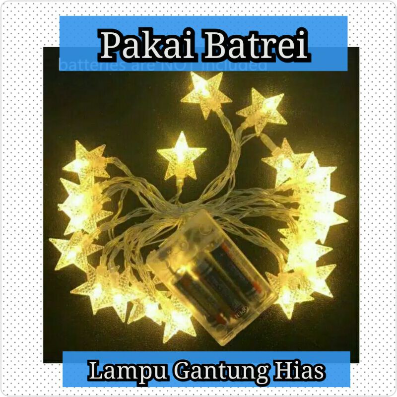 Jual Lampu Tumblr Bintang Battery LED Bintang Tumblr Batrei | Shopee ...