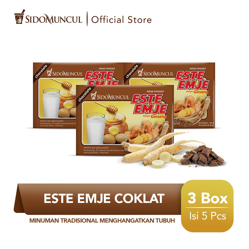 Jual Sido Muncul Minuman Este Emje Coklat 3x5's - Menghangatkan Tubuh ...