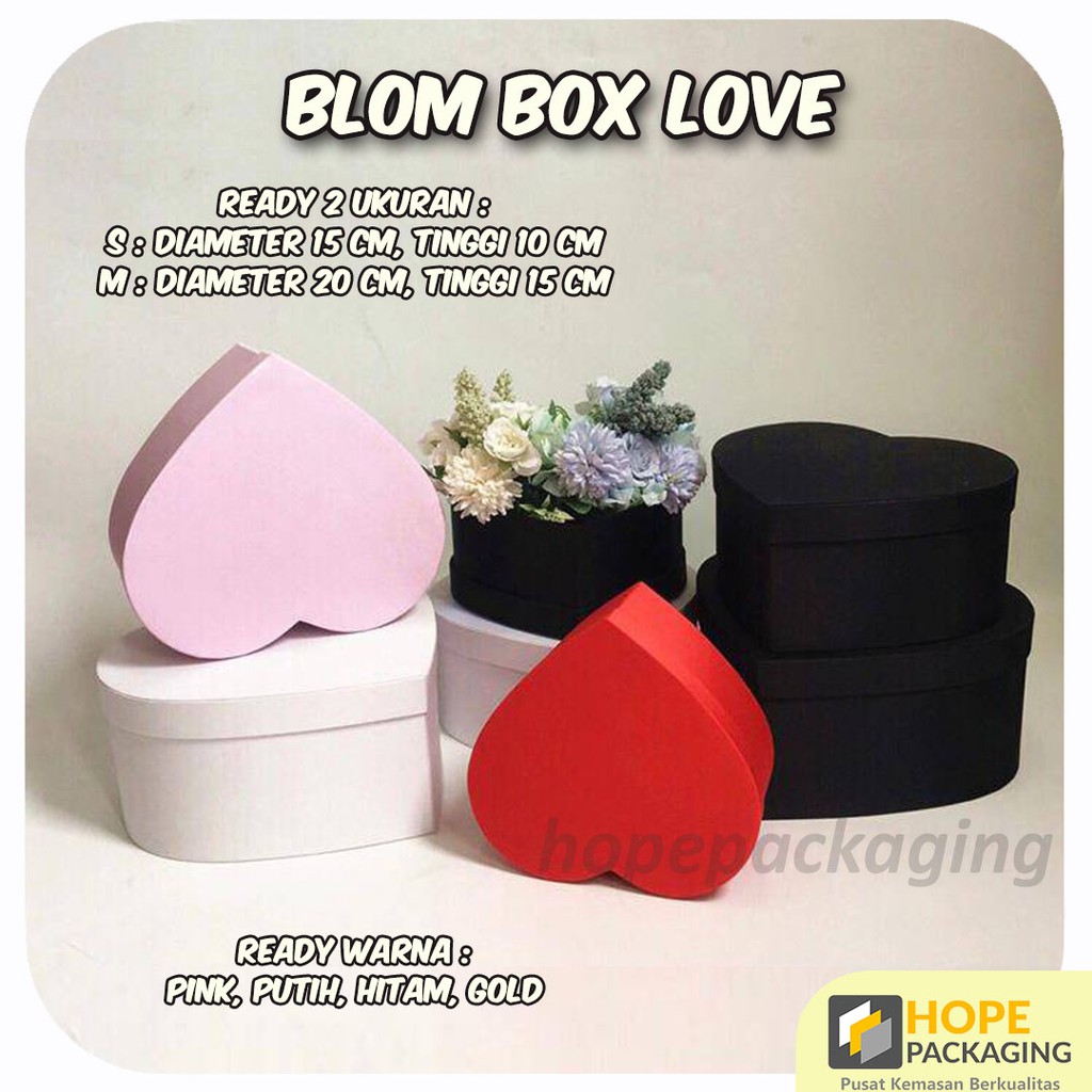 Jual Bloom Box Diameter 15 cm & 20 cm Box Bunga Kotak Bunga Flower Box ...