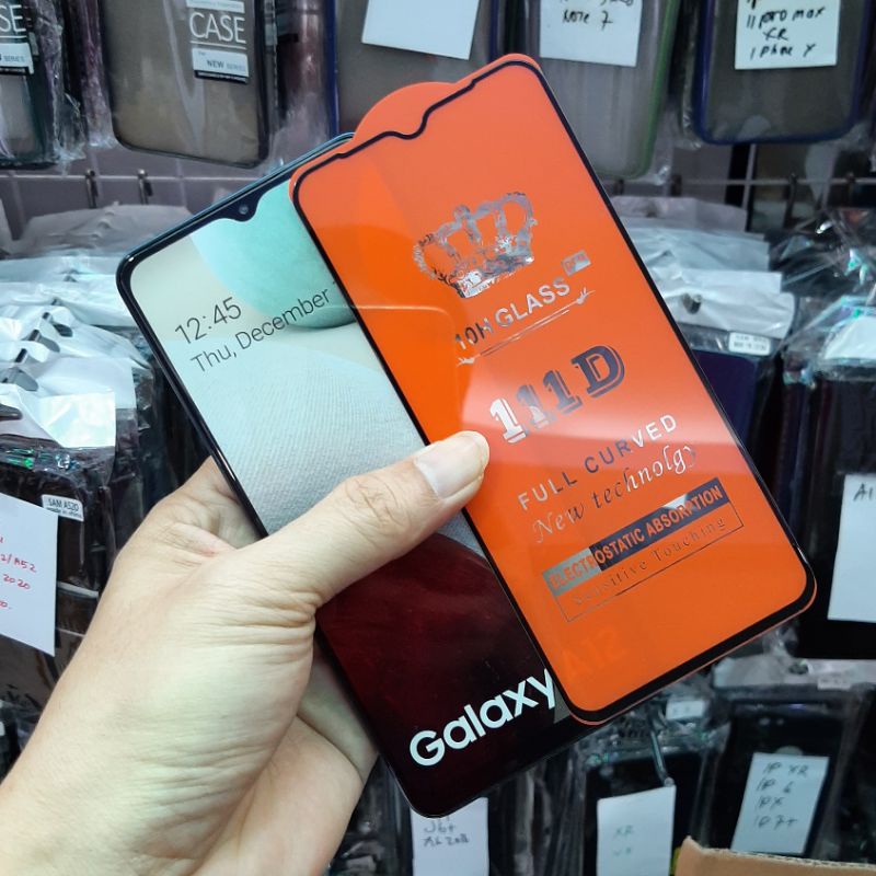 Jual Samsung A12 M12 A02s tempered glass anti gores kaca full lcd | Shopee Indonesia