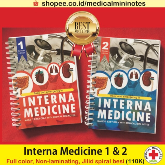 Jual PAKET Medical Mini Notes INTERNA jilid 1 dan 2 Buku Saku ...