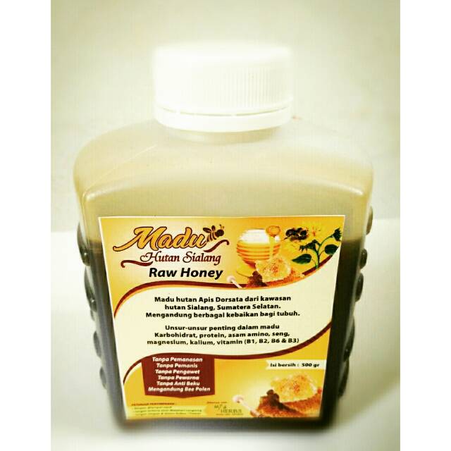 Jual MADU LEBAH APIS DORSATA/MADU HUTAN ORI 100%/RAW HONEY ISI 500 GR ...