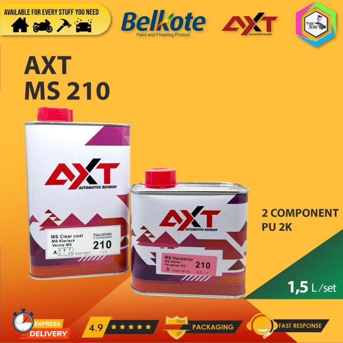 Jual Clear Coat AXT MS 210 2:1 Belkote Pernis | Shopee Indonesia