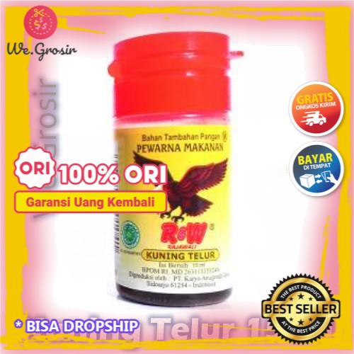 Jual Pewarna Makanan Rajawali 15 ml - Kuning Telur | Shopee Indonesia