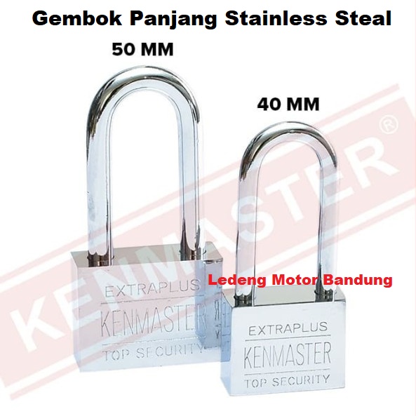 Jual Kenmaster Gembok Panjang Stainless Steal Security Lock Long 40mm ...