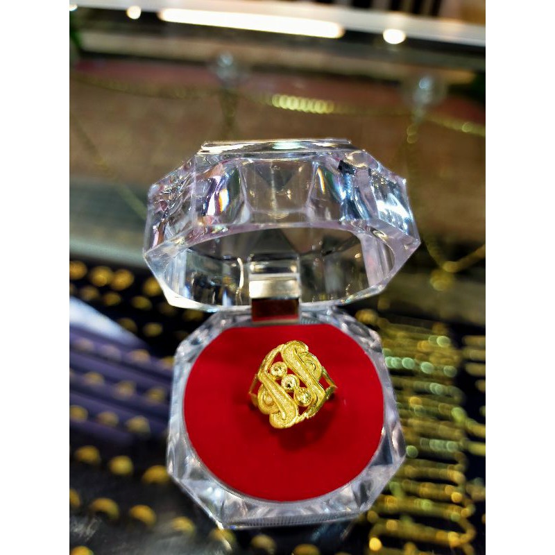 Jual CINCIN PERAK KEMBANG 2 PERAK SILVER / PERAK GOLD | Shopee Indonesia