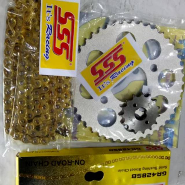 Jual Gear gir sss tiger mega pro verza sonic supra 150 full sss 428 ukuran tinggal chat.rantai ...