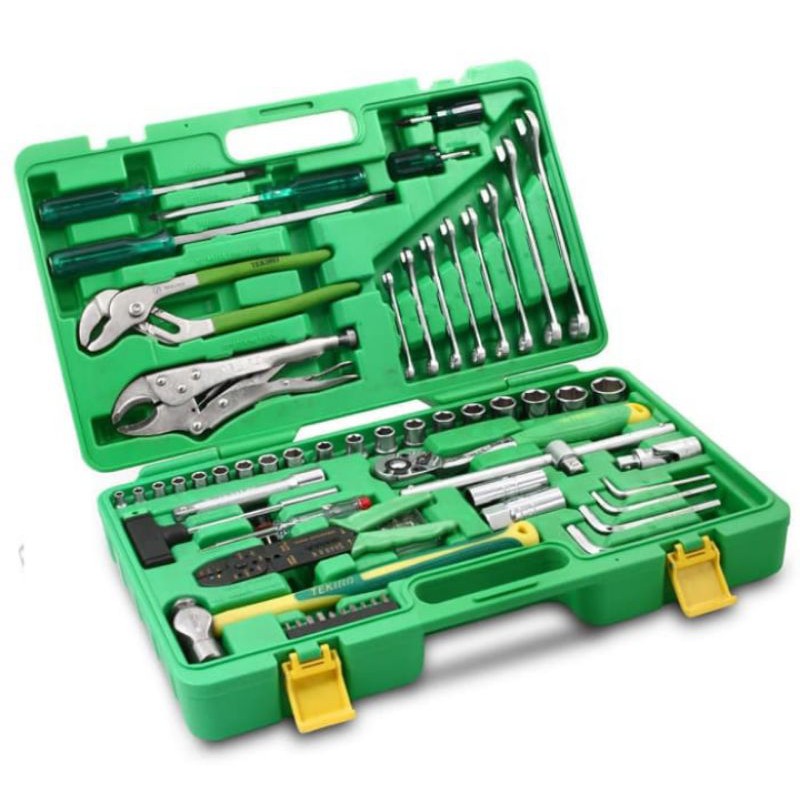 Jual TEKIRO MEKANIK TOOLS PLASTIK 100 PCS PERALATAN BENGKEL LENGKAP 100 PCS | Shopee Indonesia