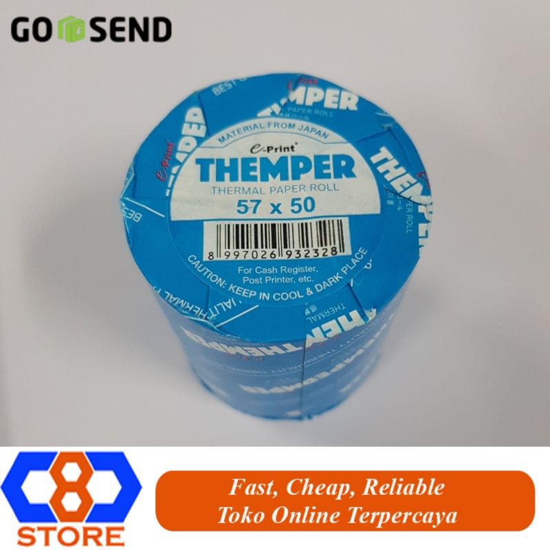 Jual KERTAS THERMAL PAPER EPRINT 57X50 57 X 50 KERTAS PRINTER KASIR 10 ...