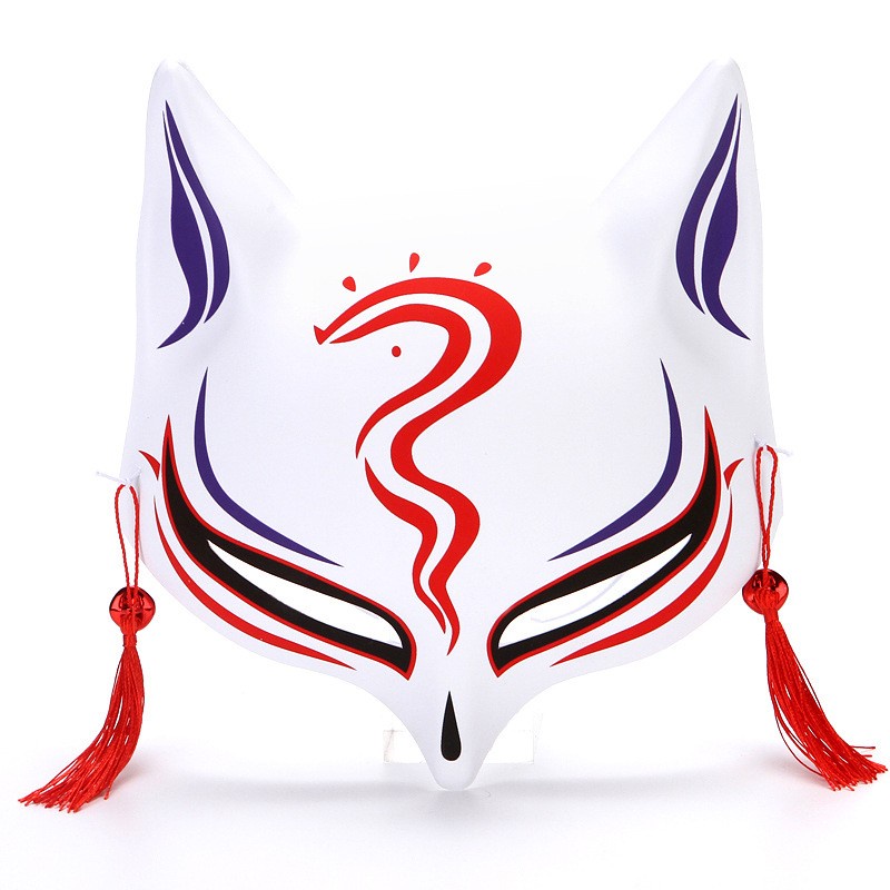 Jual TOFF topeng kitsune fox bunkasai japanese festival topeng rubah ...