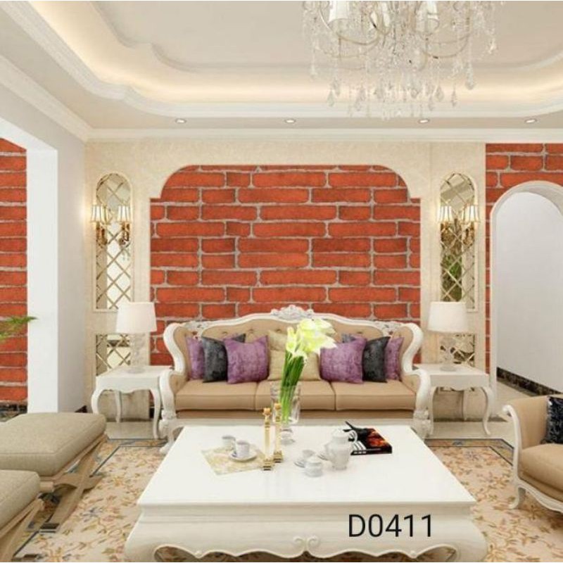 Jual WALLPAPER STICKER (WALLSTICKER MOTIF BATA 10 METER) | Shopee Indonesia