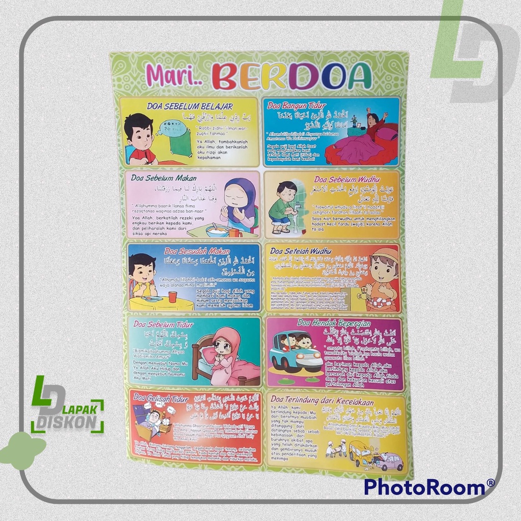 Jual POSTER mari Berdo'a EDOKASI ANAK PINTAR TATA CARA BERDOA | Shopee ...