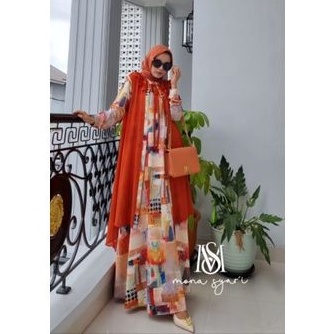 Jual CLEARANCE SALE !!! Diva Dress Set Rompi Original Mona Syari by M.E | Shopee Indonesia