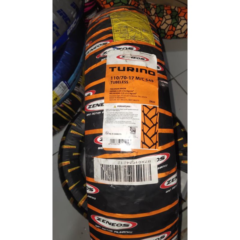 Jual Ban Zeneos 110/70 17 Turino TL | Shopee Indonesia