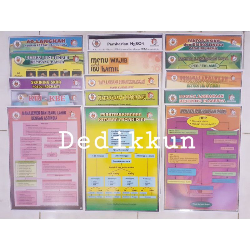 Jual PAKET POSTER APN KEBIDANAN FULL LAMINATING (15 JUDUL POSTER ...