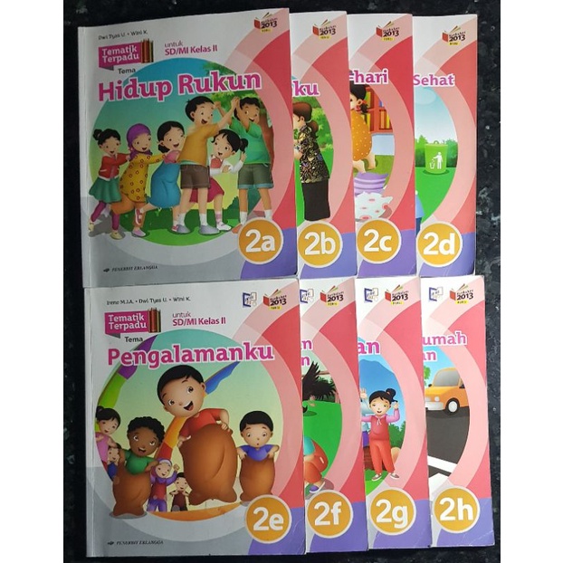 Jual Buku Tematik Terpadu kelas 2, 2A,2B,2C,2D,2E,2F,2G,2H,II,Sd ...