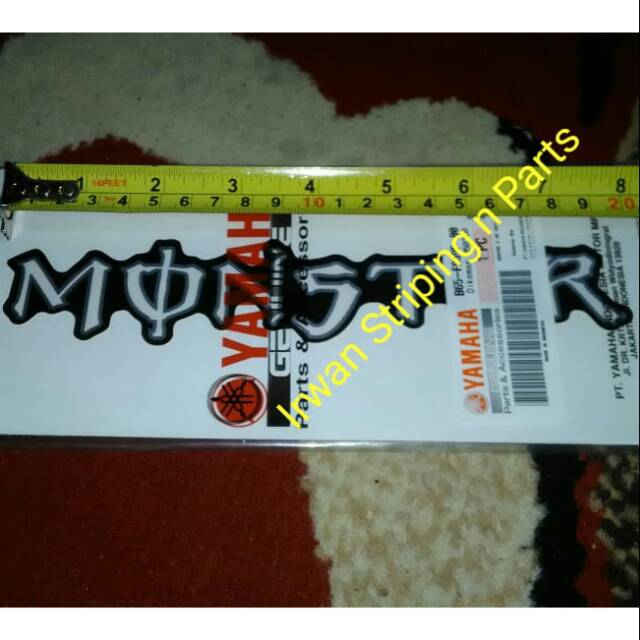 Jual Sticker Stiker Striping Logo Monster ORIGINAL Yamaha Aerox MX King ...