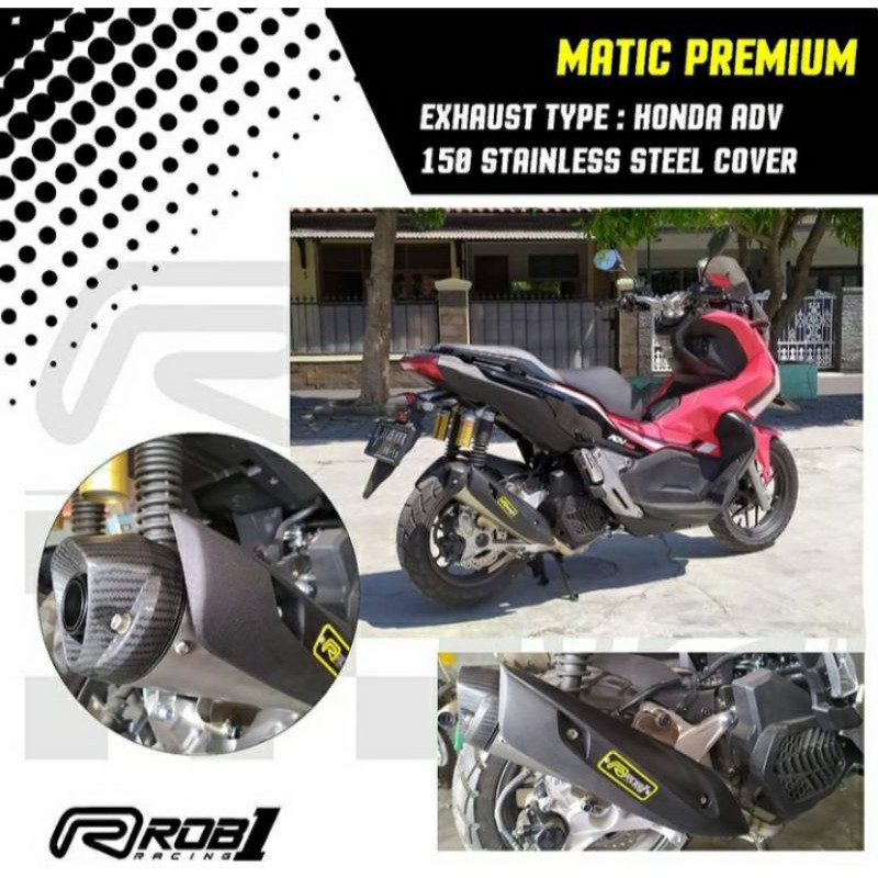 Jual Knalpot Standar Racing ADV ROB1 RCB1 Honda Adv 150 Adv 160 New Cap ...