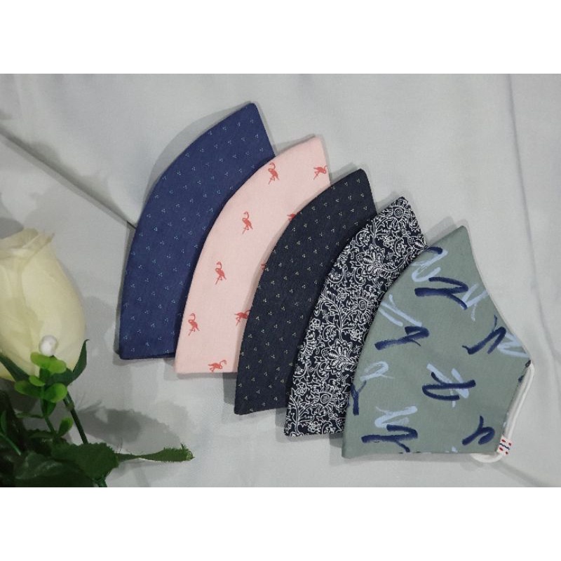 Jual Masker Kain Non Medis 3ply Dewasa Motif Model Duckbill Earloop ...