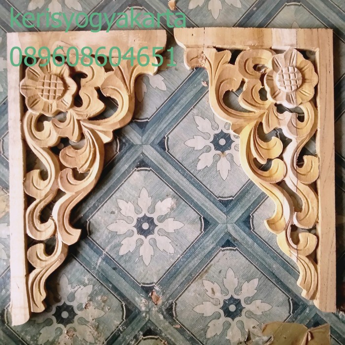 Jual sudut siku ukir tempel kayu jati | Shopee Indonesia